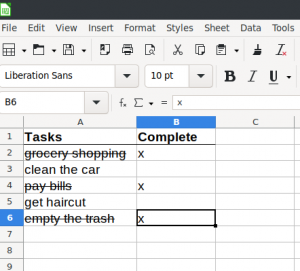 LibreOffice Calc – Conditional Formatting – Ryan and Debi